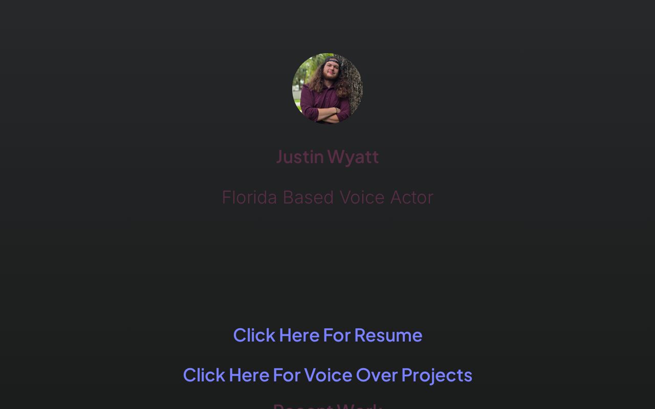 Justin Wyatt || Voice Actor